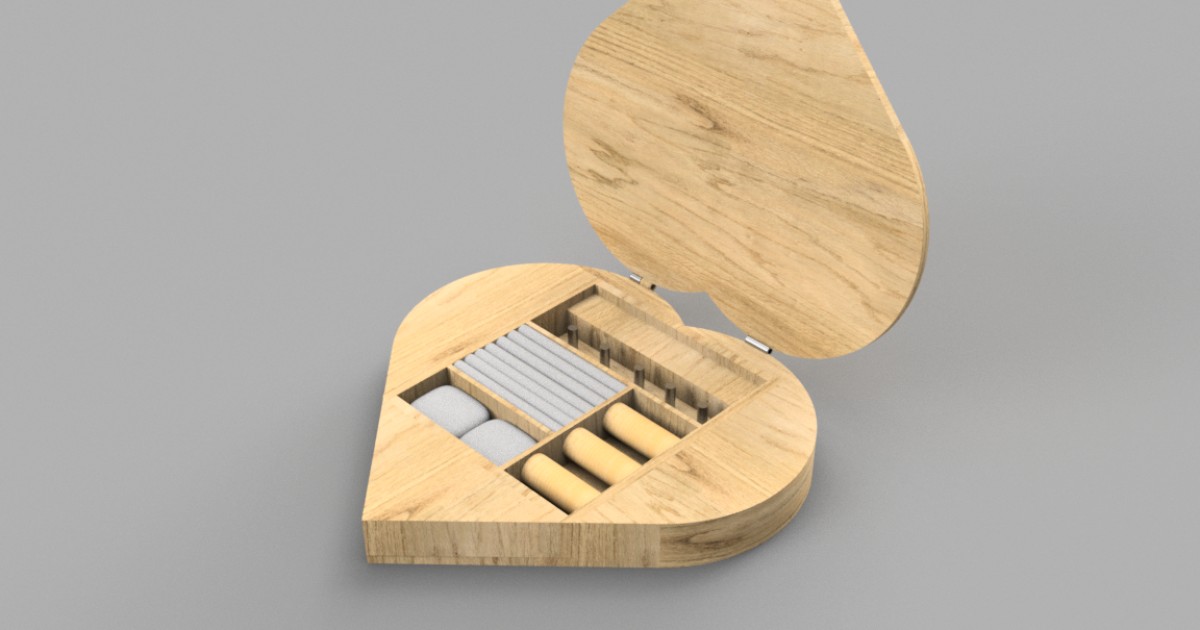 Heart Shaped Jewelry Box | Autodesk Community Gallery