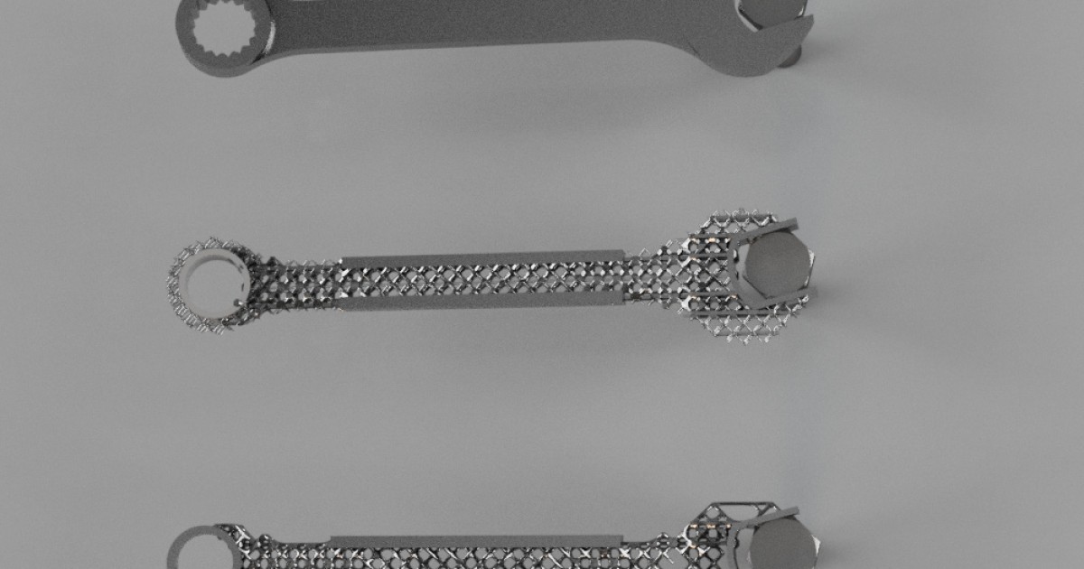 Lattice Structured Wrench A Quick Test With Autodesk Within Autodesk Community Gallery