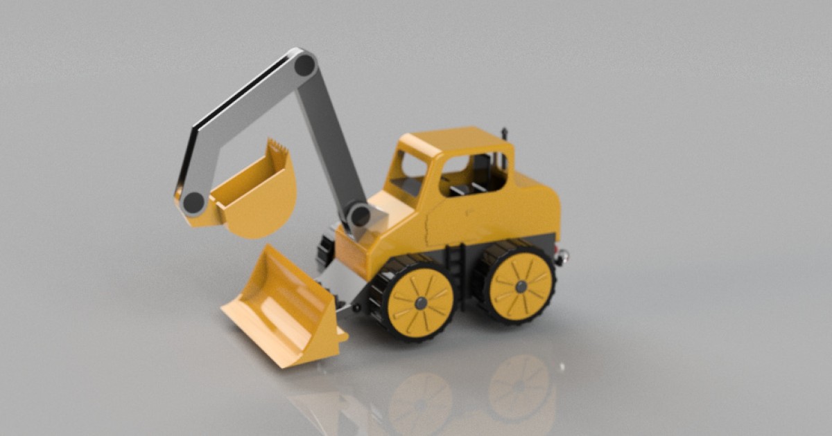 Toy excavator | Autodesk Community Gallery