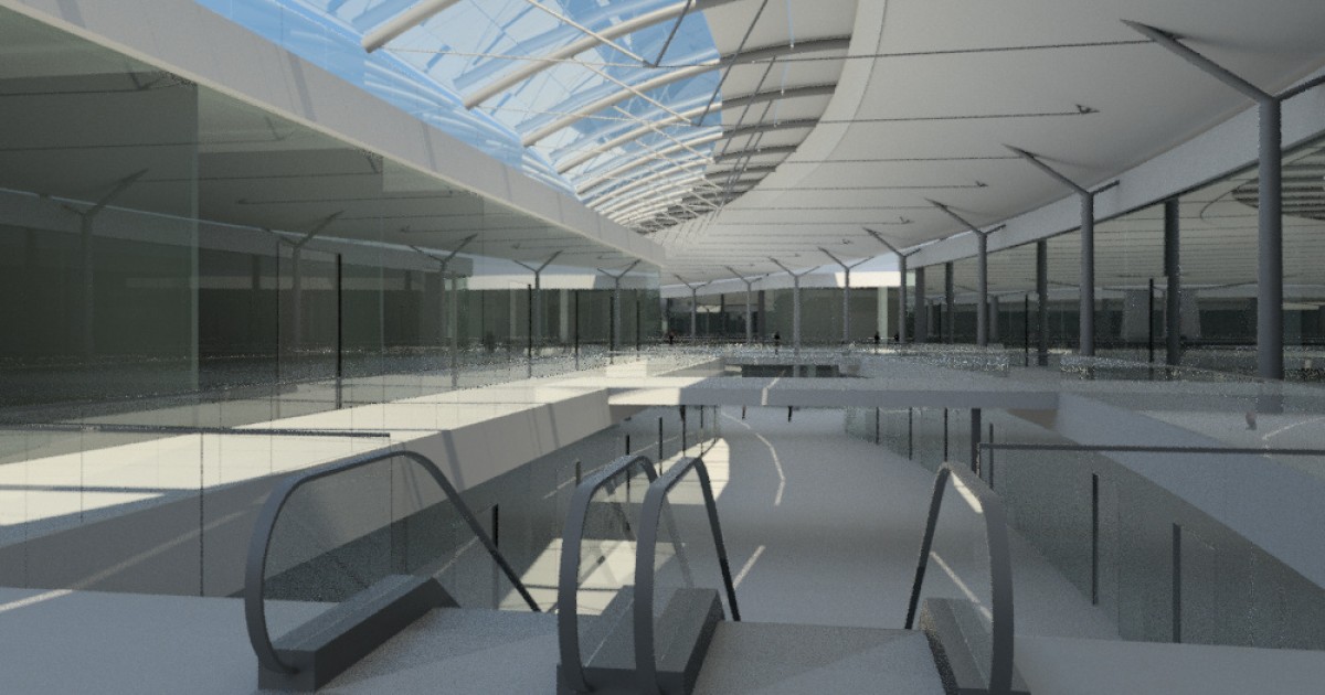 Shopping Mall - Draft View | Autodesk Community Gallery