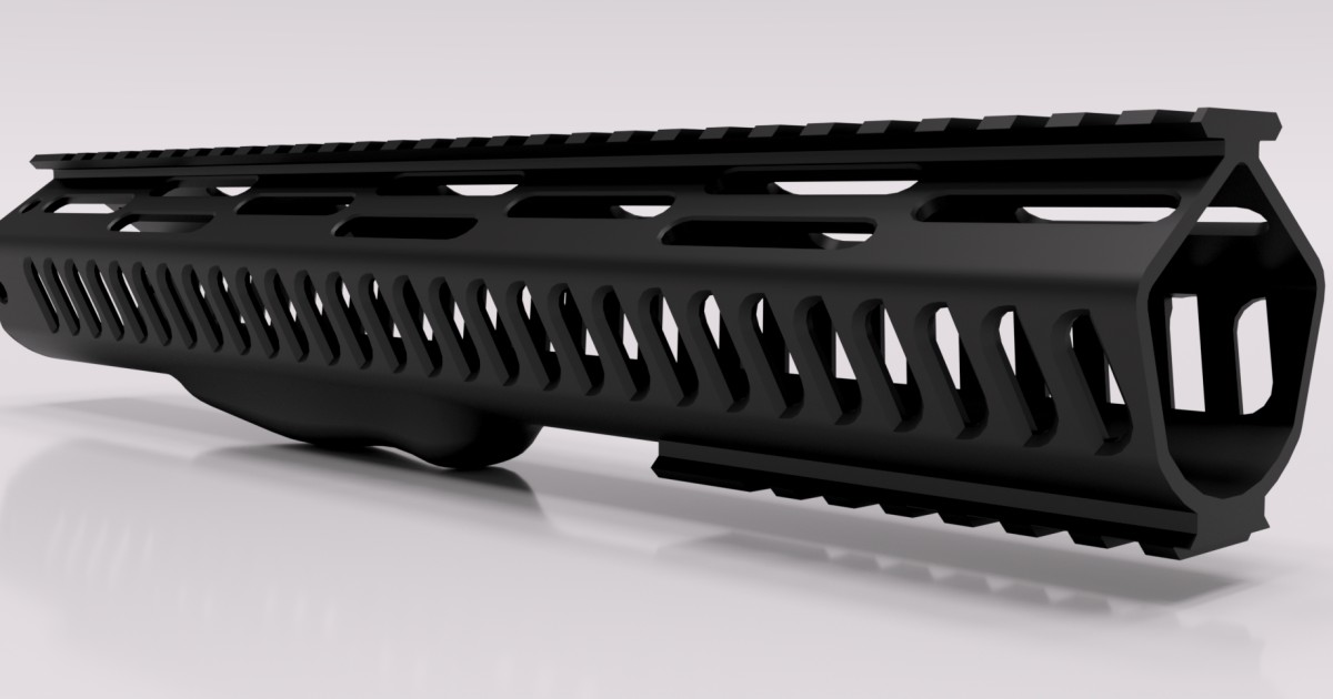 Custom 15" Long Range Rifle Handguard | Autodesk Community Gallery