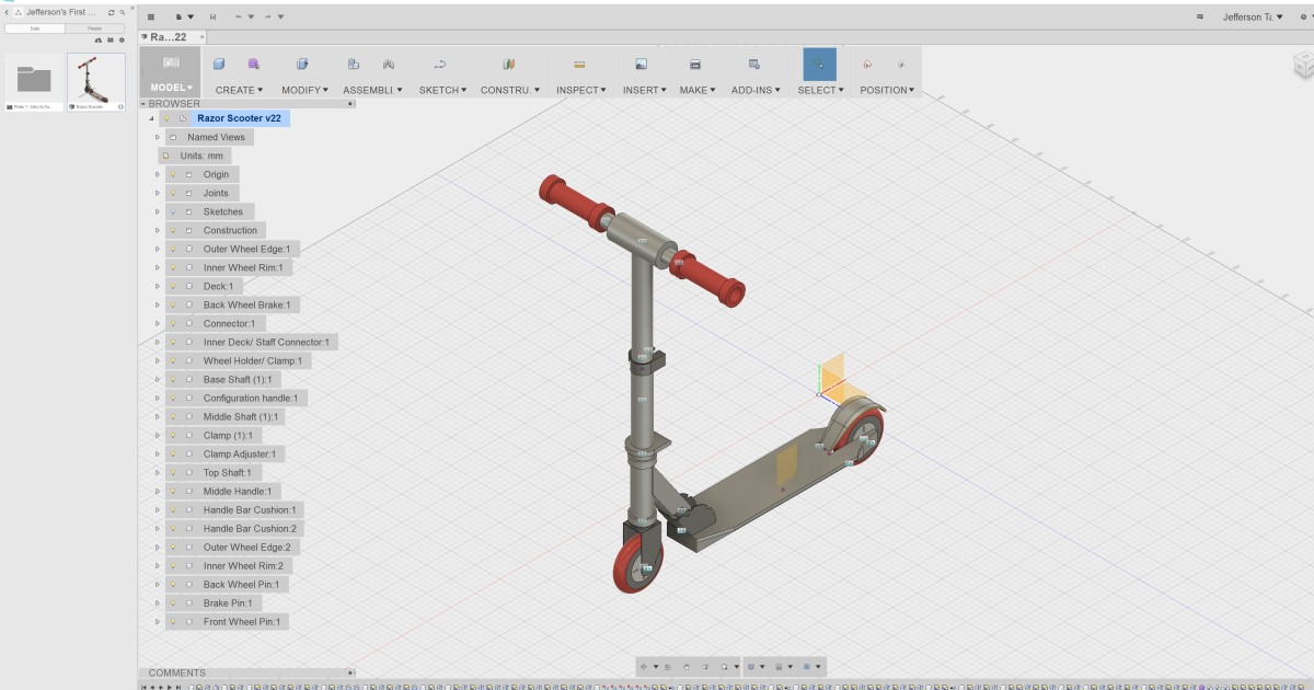 Razor Scooter | Autodesk Community Gallery