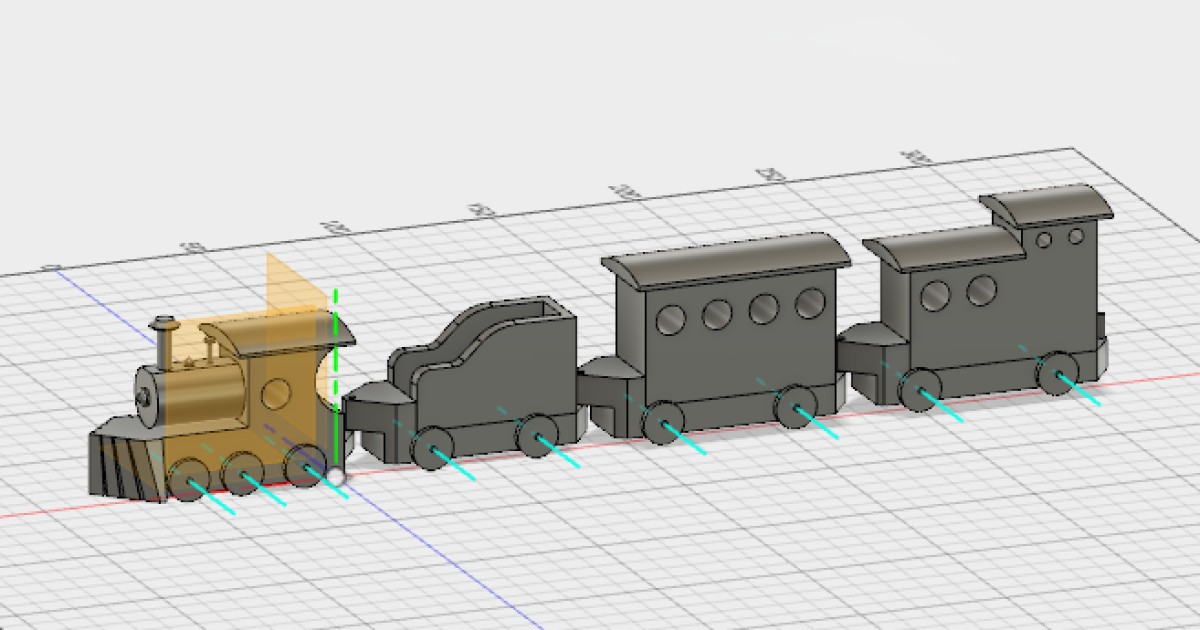 4 Wooden trains | Autodesk Community Gallery