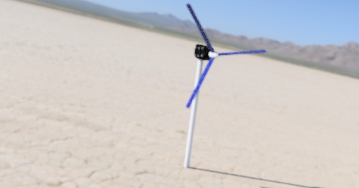 wind turbine with solar panel blades | Autodesk Community Gallery