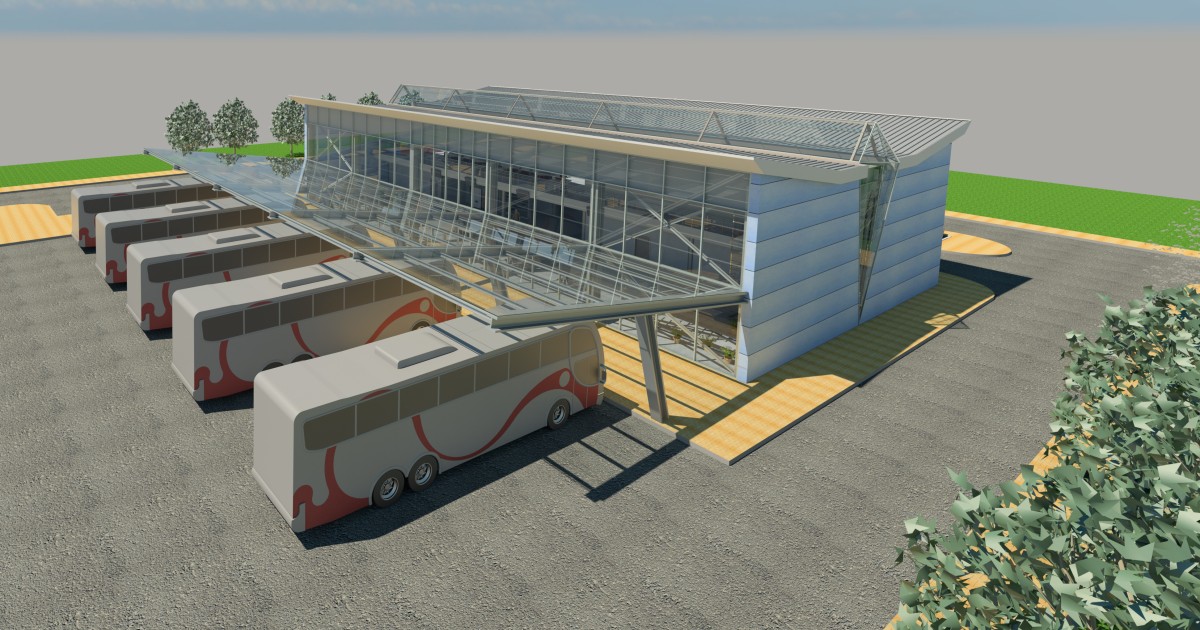 Bus station | Autodesk Community Gallery