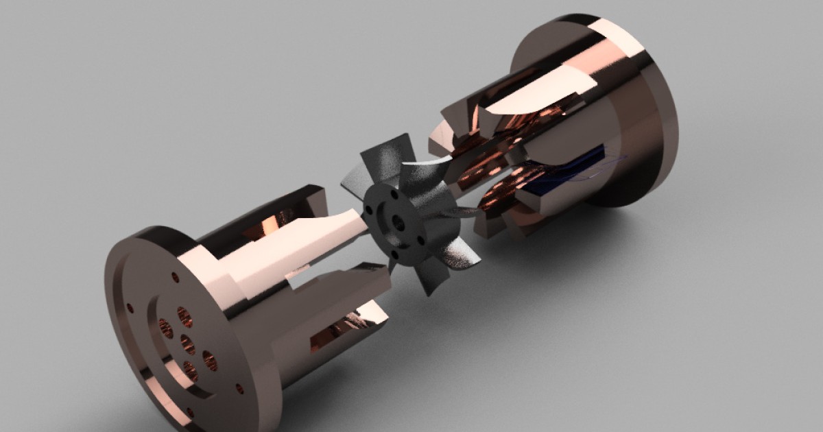 Copper dies for spark-erosion of an Inconel 718 miniature gas turbine ...