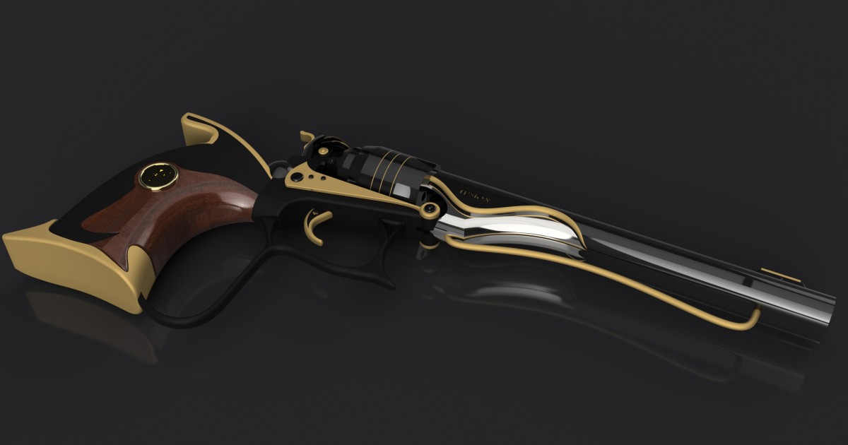 Steampunk revolver | Autodesk Community Gallery