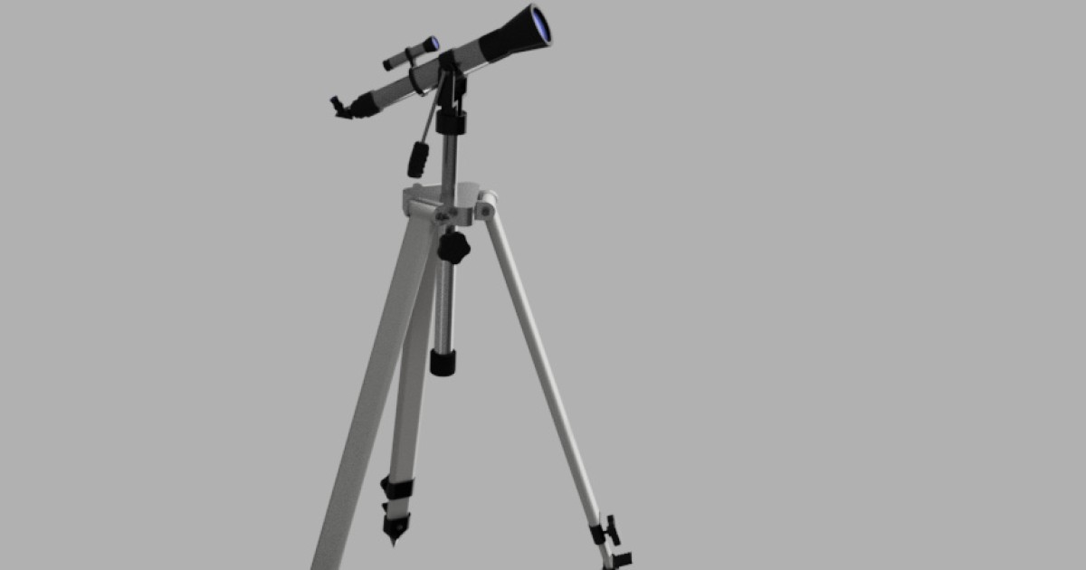 Telescope with tripod | Autodesk Community Gallery