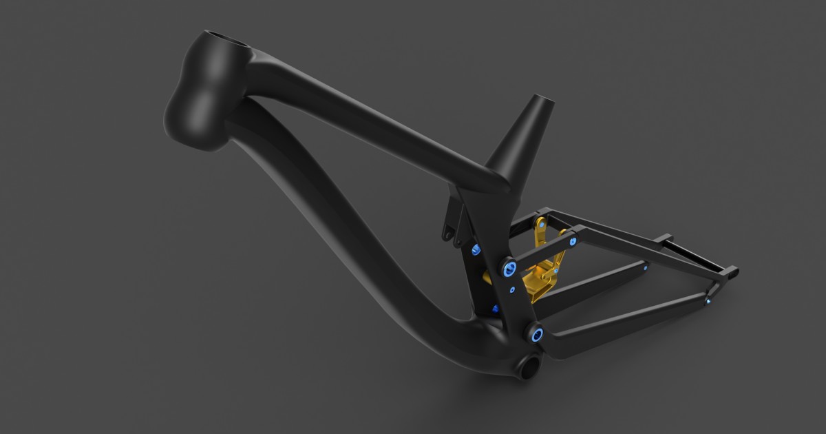 Full Suspension Bike Frame | Autodesk Community Gallery