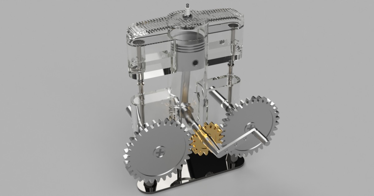 Model Four-Stroke Engine | Autodesk Community Gallery