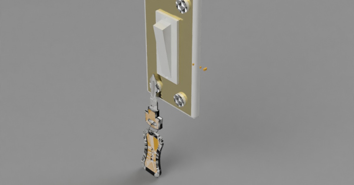 Magnetic light switch without hucks | Autodesk Community Gallery