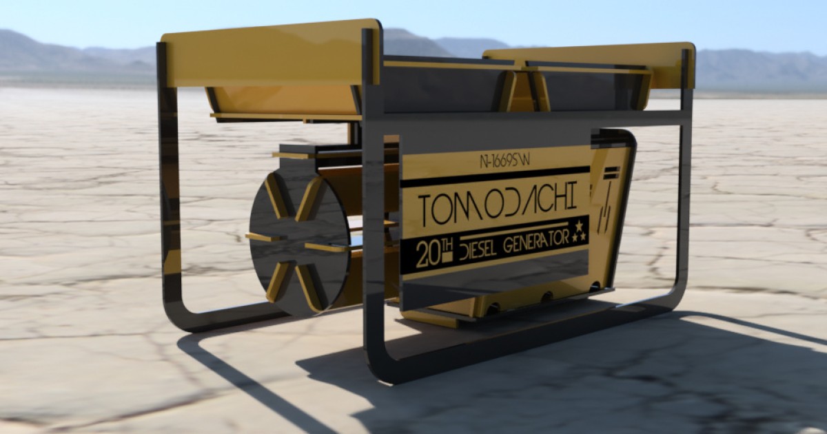 Diesel Generator toy made from acrylic | Autodesk Community Gallery