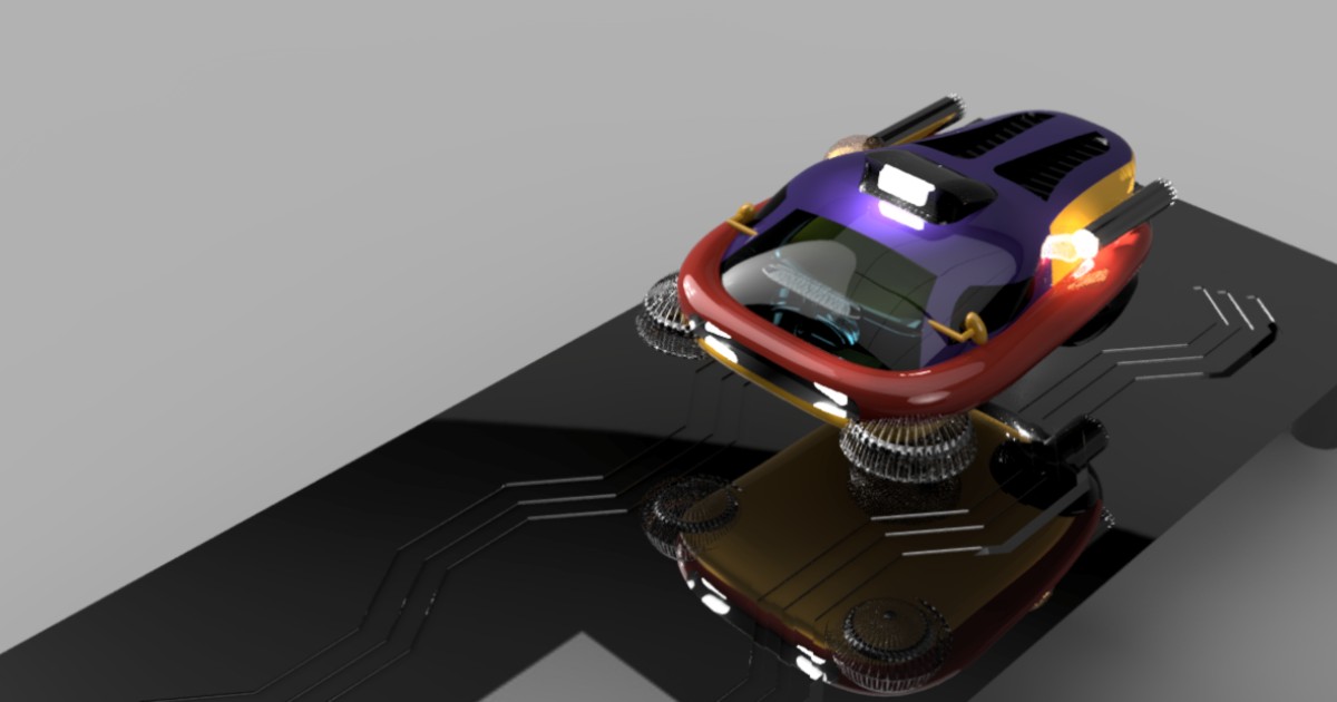 maglev car with track | Autodesk Community Gallery