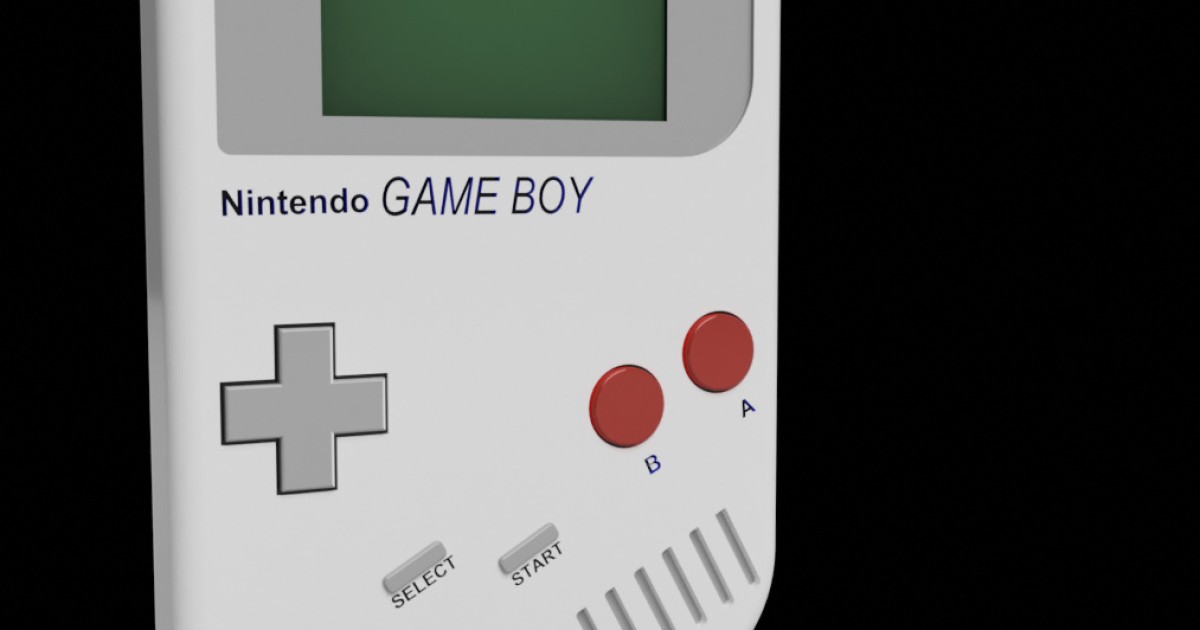 Old School Nintendo Gameboy | Autodesk Community Gallery