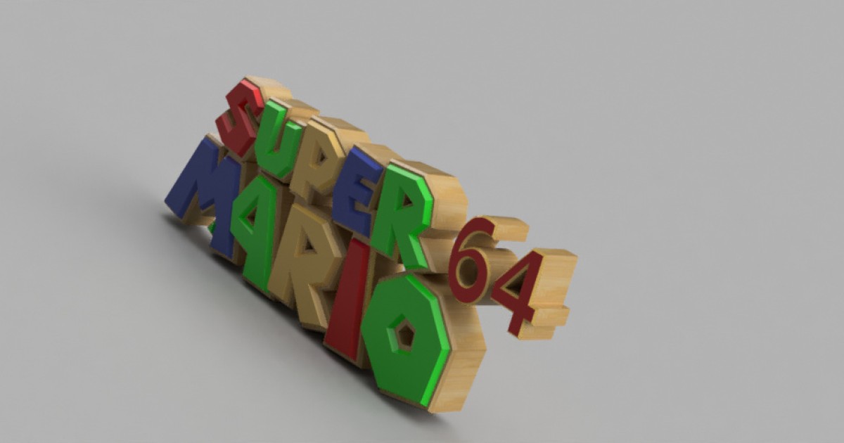 Super Mario 64 Title 3D | Autodesk Community Gallery