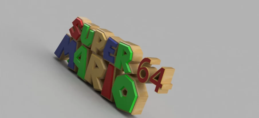 Super Mario 64 Title 3D | Autodesk Community Gallery