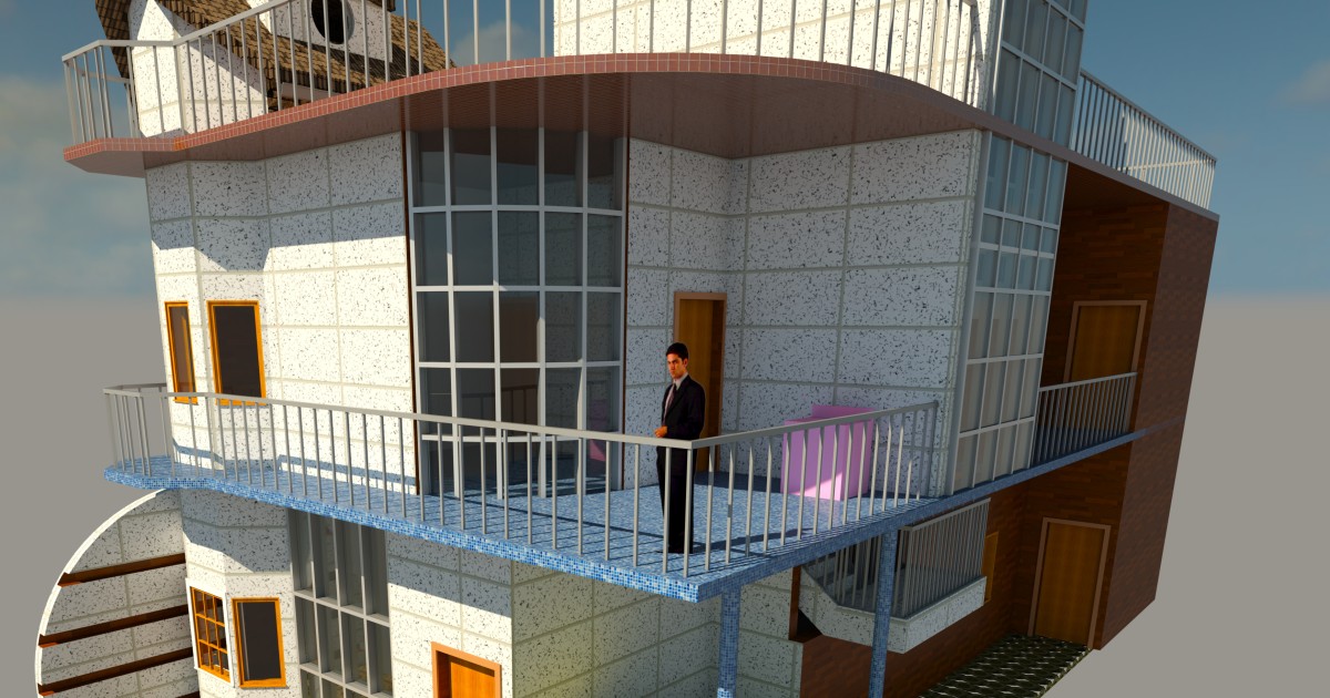 Residential home in3D view | Autodesk Community Gallery