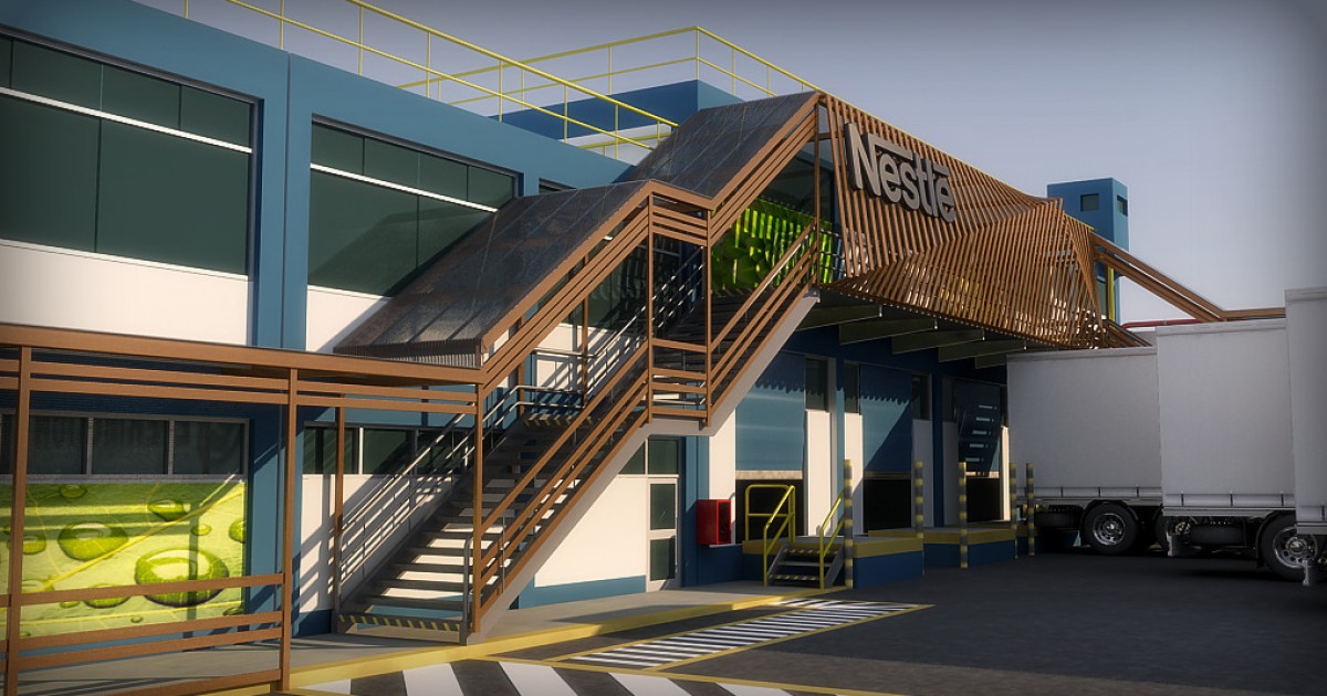Proyecto Planta industrial Nestle Accesos peatonales | Autodesk ...