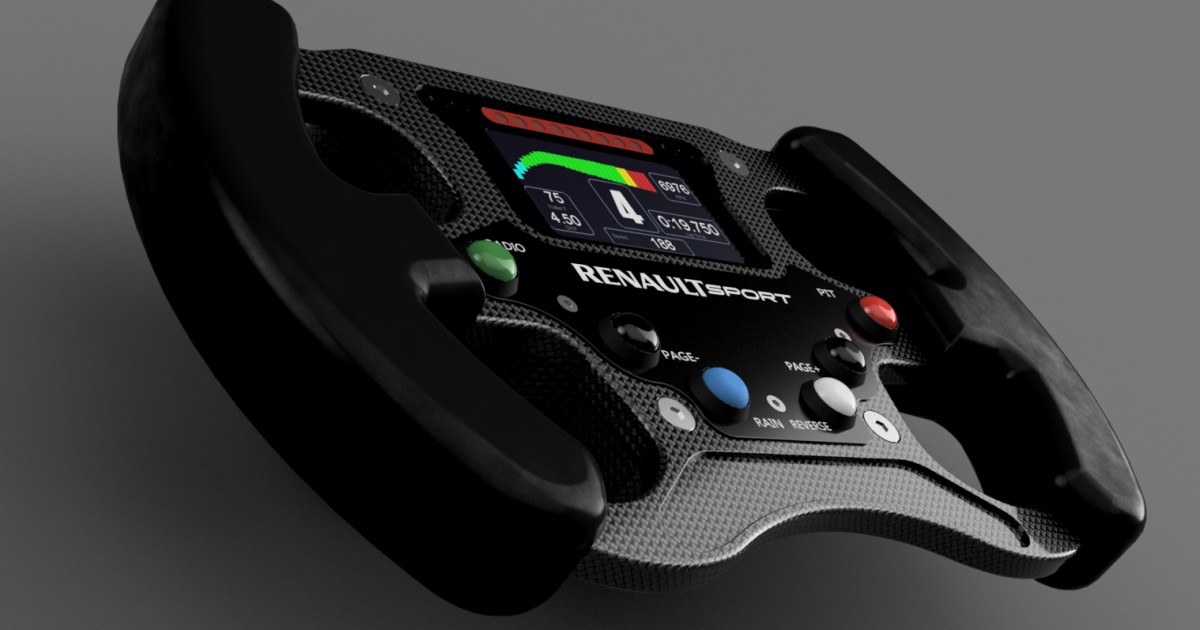 Renault Formula 2.0 Steering Wheel | Autodesk Community Gallery