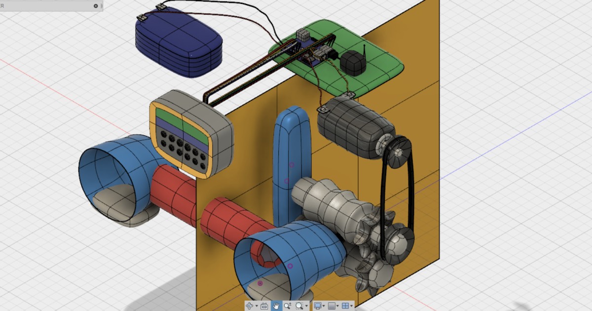 Bottler machine with inside parts | Autodesk Community Gallery