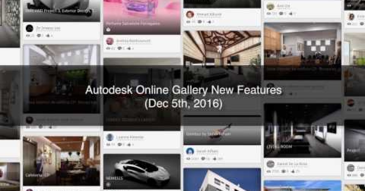 Autodesk Online Gallery New Features (Dec 5th, 2016) | Autodesk ...