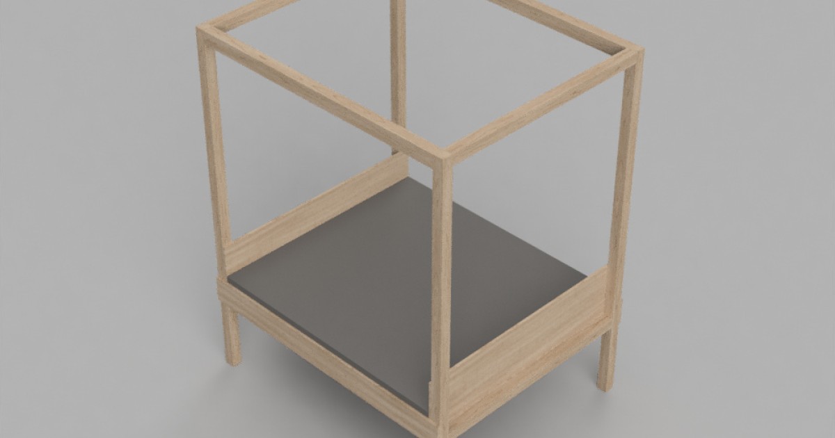 simple canopy bed frame | Autodesk Community Gallery