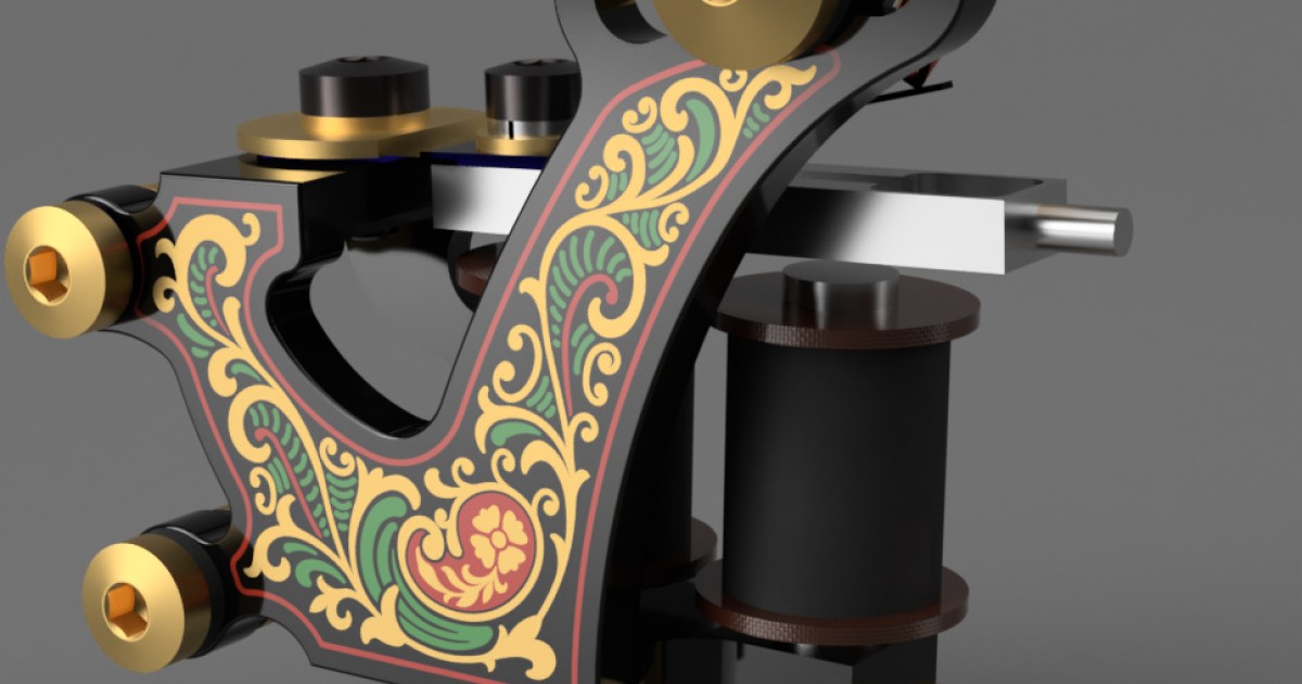 Victorian style tattoo machine | Autodesk Community Gallery