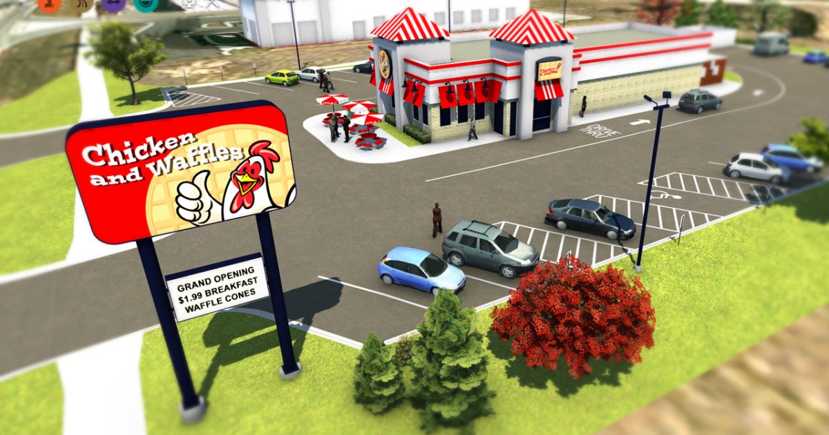 Fast Food Restaurant Site Plan | Autodesk Community Gallery