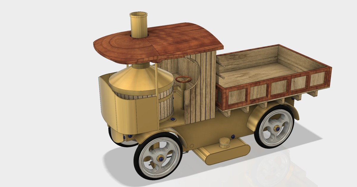 Working Model of a Steam Driven Lorry | Autodesk Community Gallery