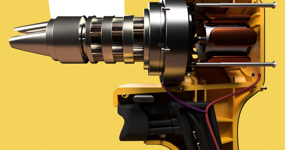 Power Drill Redesign | Autodesk Community Gallery