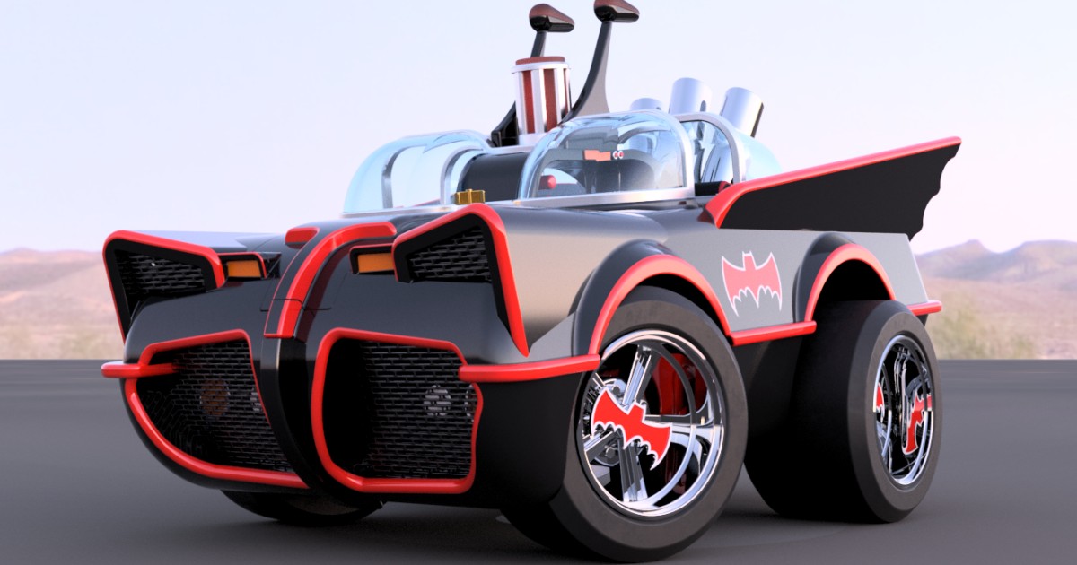 60's Super Deformed Batmobile | Autodesk Community Gallery