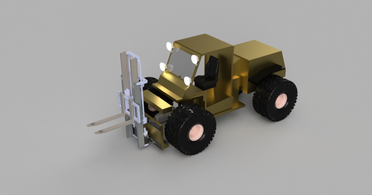 Construction Forklift | Autodesk Community Gallery