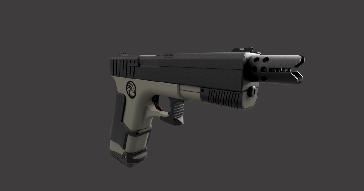 Custom Glock pistol | Autodesk Community Gallery