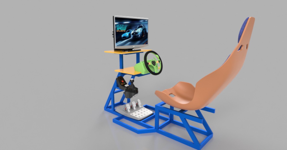 A STEERING COMBO RACING GAME CONSOLE | Autodesk Community Gallery