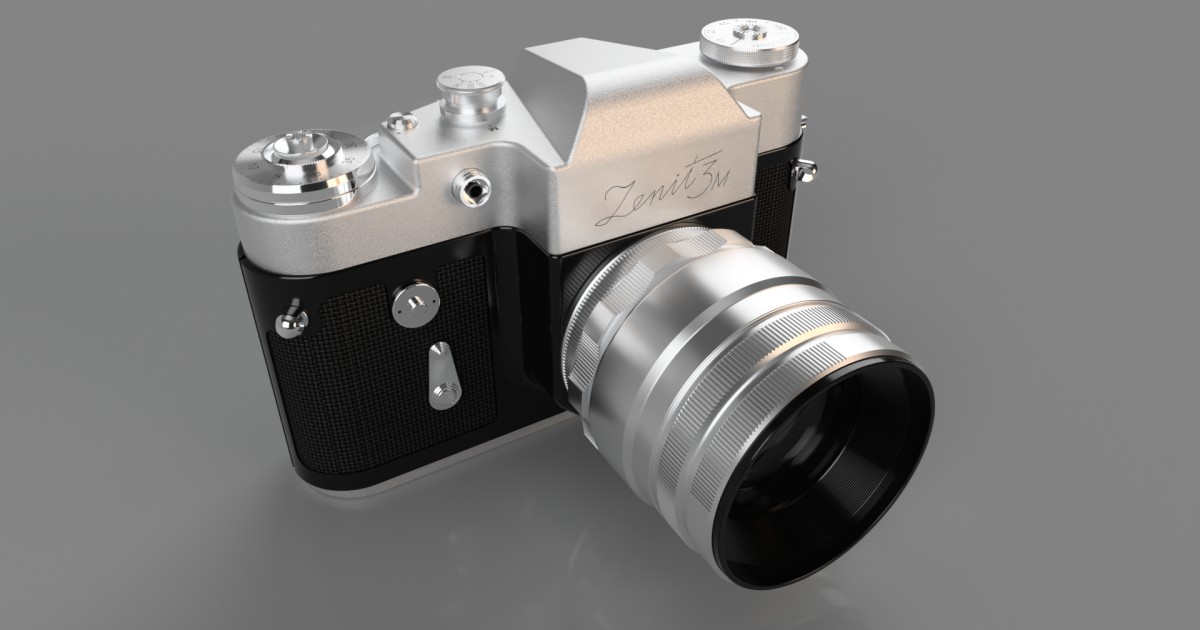 Old soviet camera : Zenit m3 | Autodesk Community Gallery