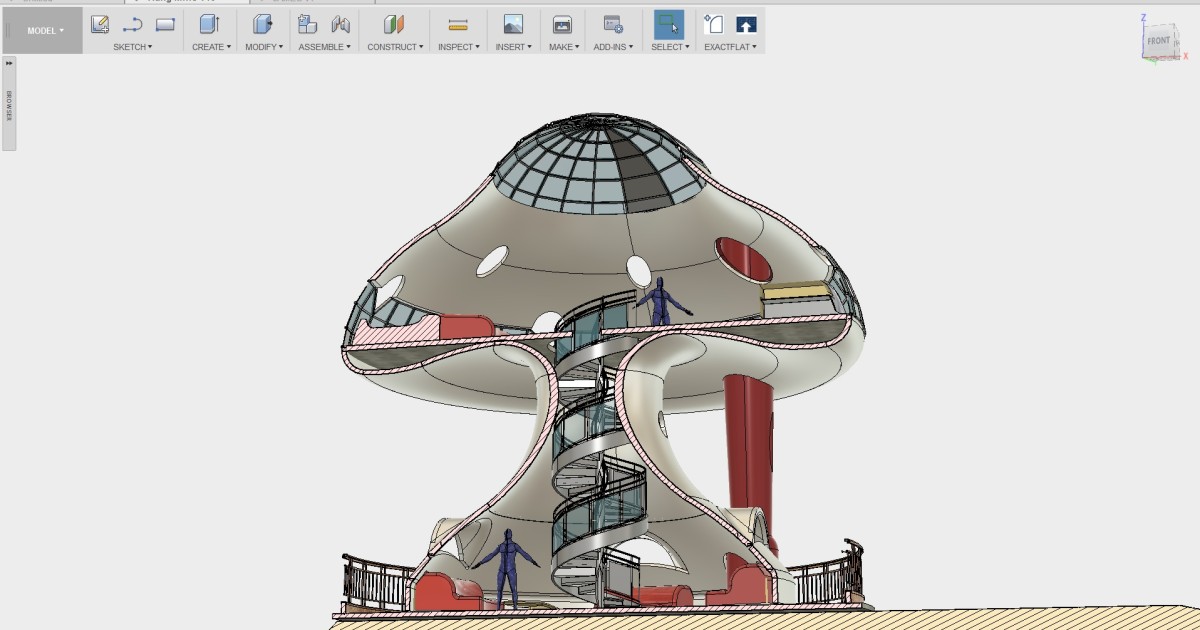 MUSHROOM HOUSE - A REVIT & FUSION PROJECT | Autodesk Community Gallery