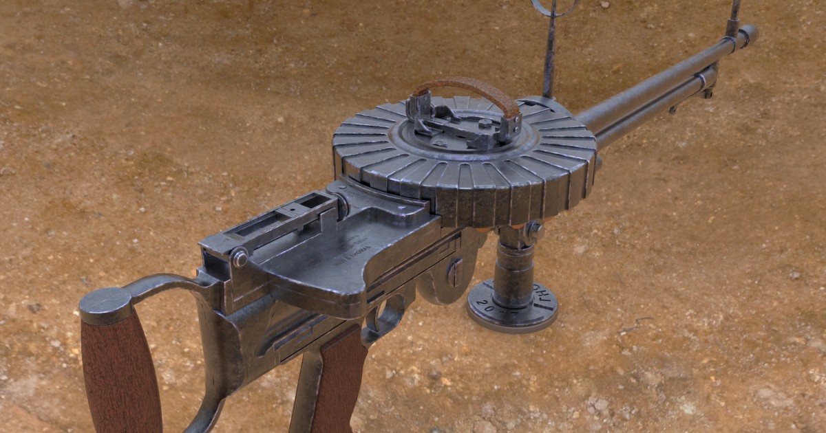 Ww1 Uk Lewis Gun Machine Gun Ww1 Uk Ametralladora Lewis
