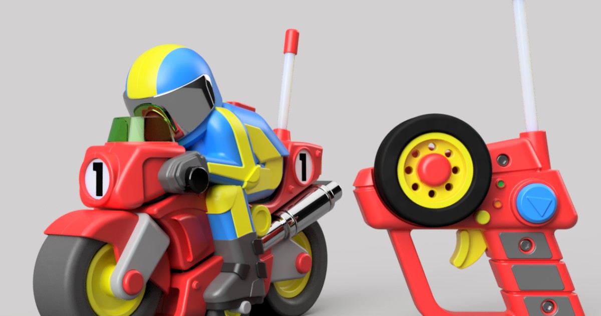 Preschool Remote Controlled Motorcycle | Autodesk Community Gallery