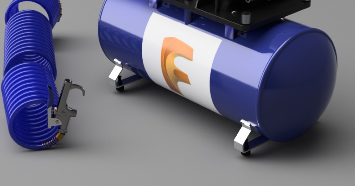 Reverse Engineered Air Compressor | Autodesk Community Gallery