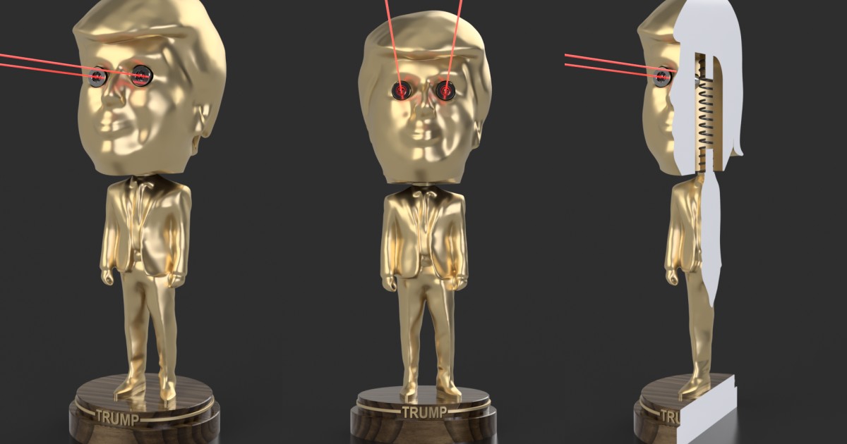 Donald Trump Laser Bobblehead | Autodesk Community Gallery