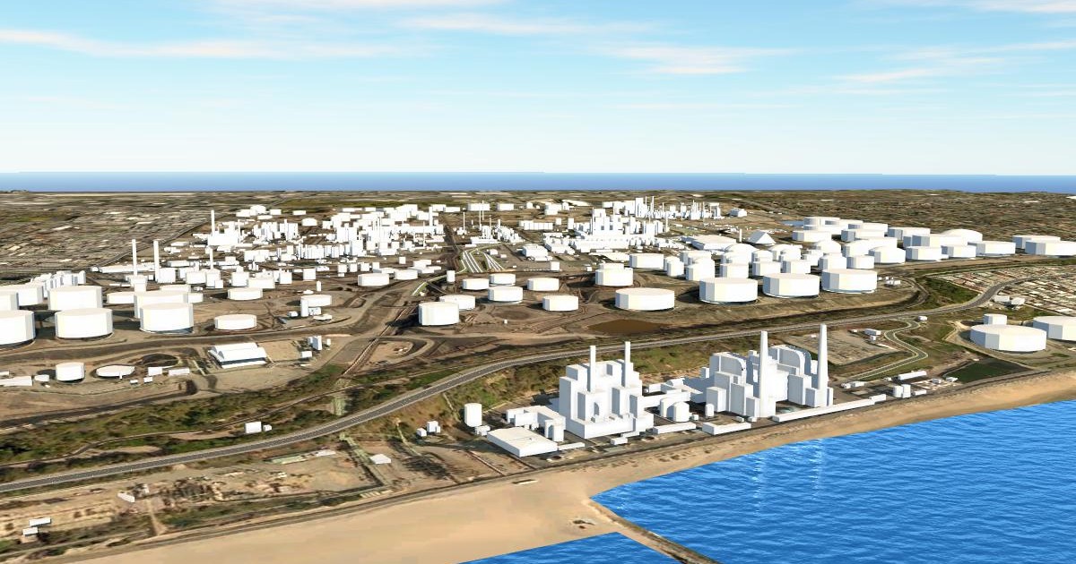 3D Model of Chevron Oil Refinery in El Segundo, CA by CyberCity 3D for ...