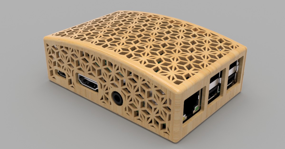 Raspberry Pi Case Japanese "Kumiko" Design | Autodesk Community Gallery