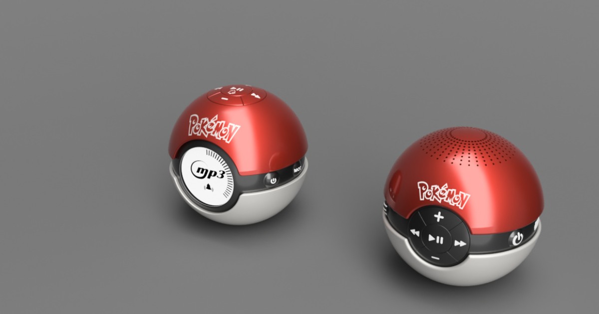 pokemon mp3 player & bluetooth speaker | Autodesk Community Gallery