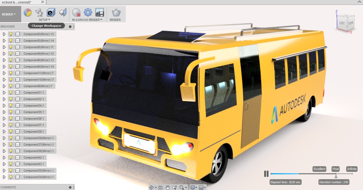 school bus | Autodesk Community Gallery