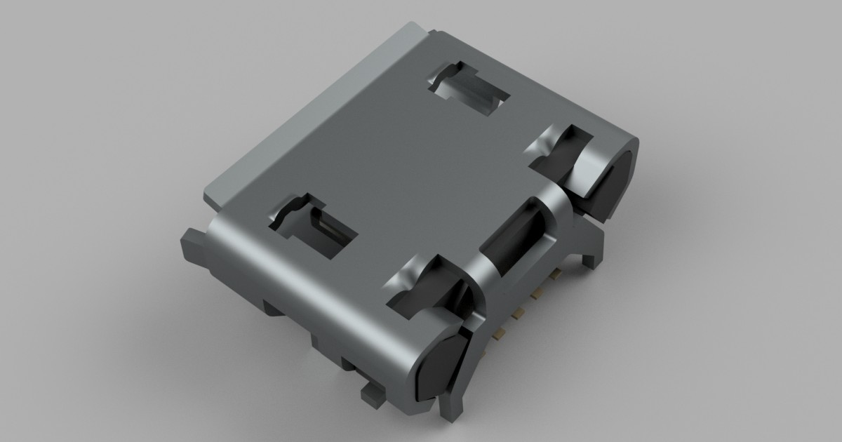 USB Micro Socket F360 Sheet Metal | Autodesk Community Gallery