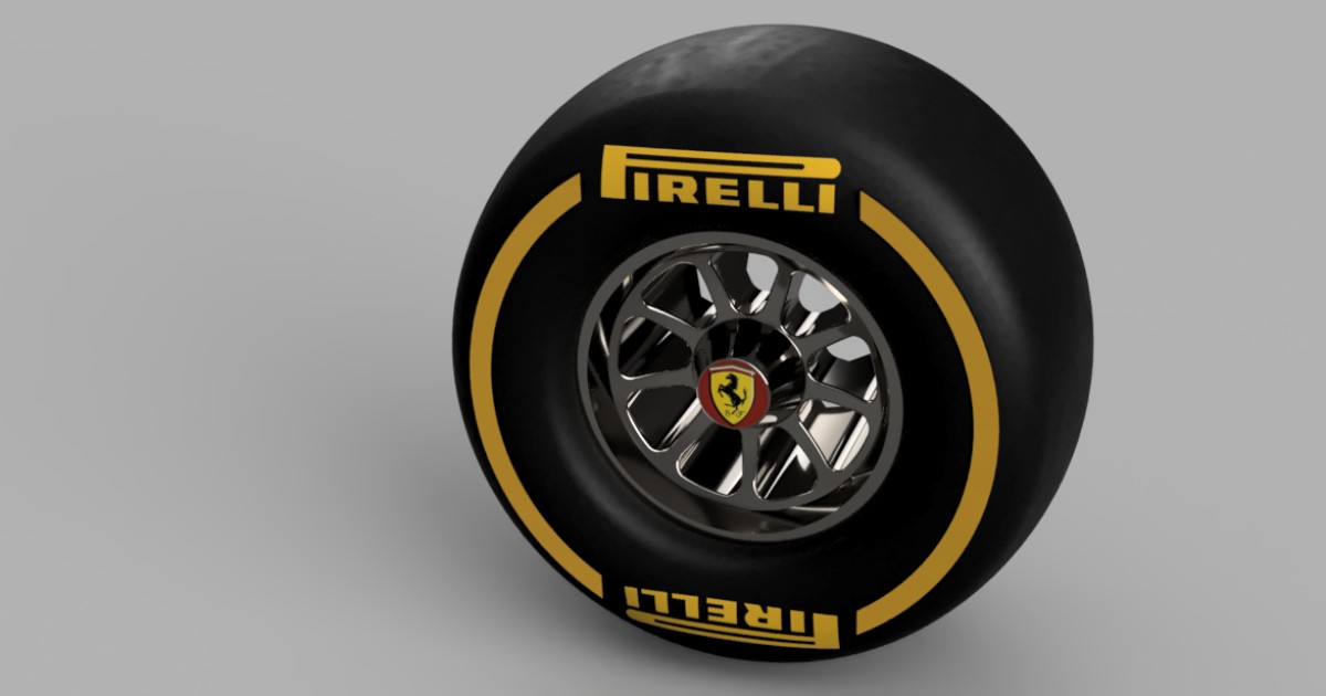 Ferrari F1 wheel model | Autodesk Community Gallery