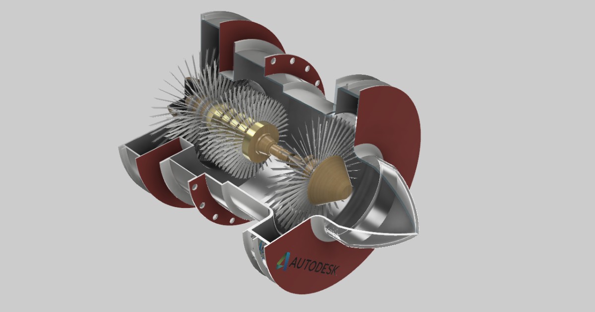 jet engine model | Autodesk Community Gallery