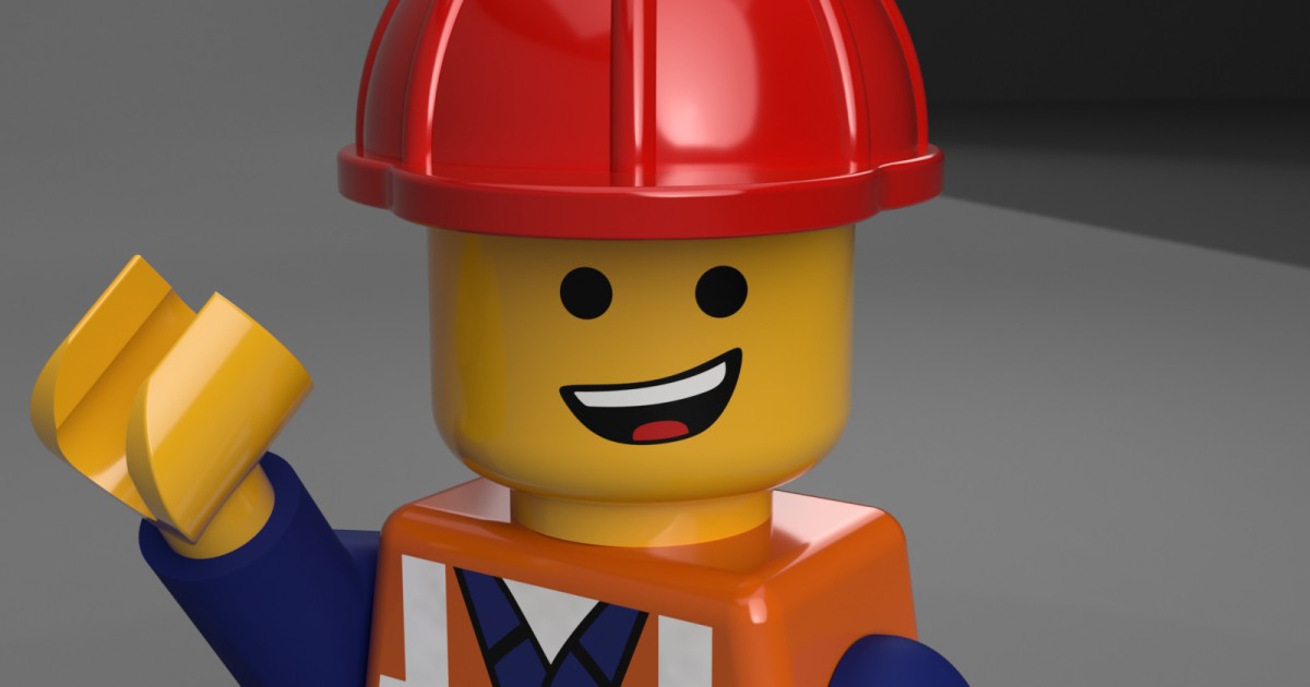 Lego Construction Worker | Autodesk Community Gallery