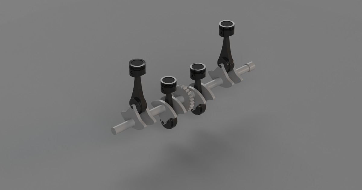 IC Engine - 4 cylinder | Autodesk Community Gallery