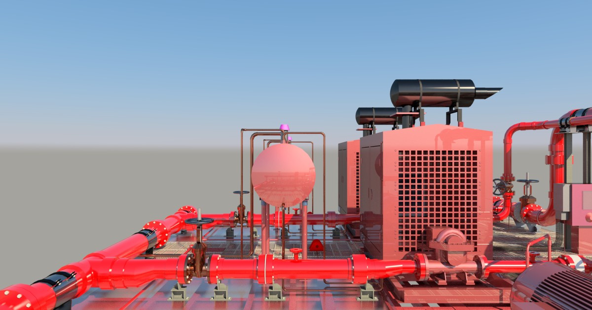 FIRE PUMP SKID | Autodesk Community Gallery